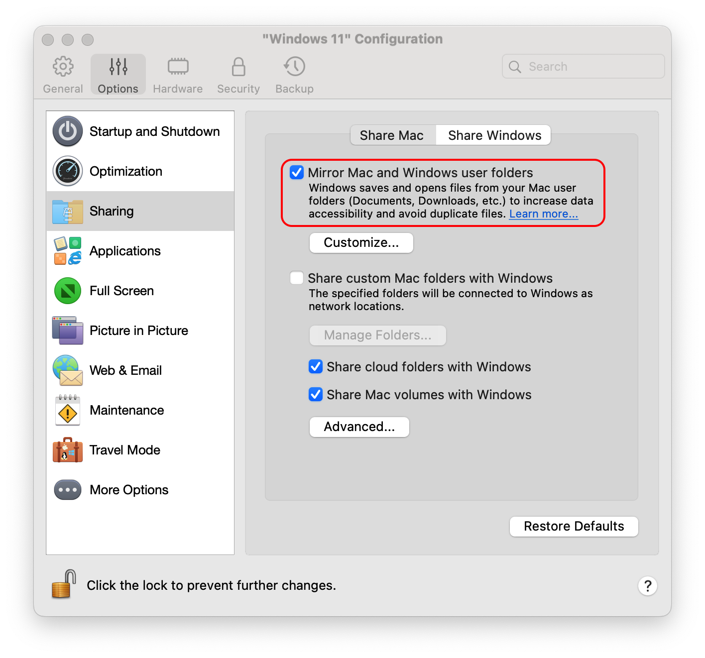 KB Parallels: What's C:\Mac folder inside a Windows virtual machine?